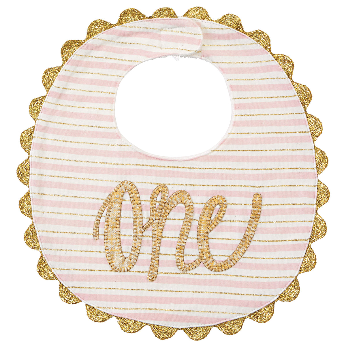 One Gold Bib - Posh and Grace